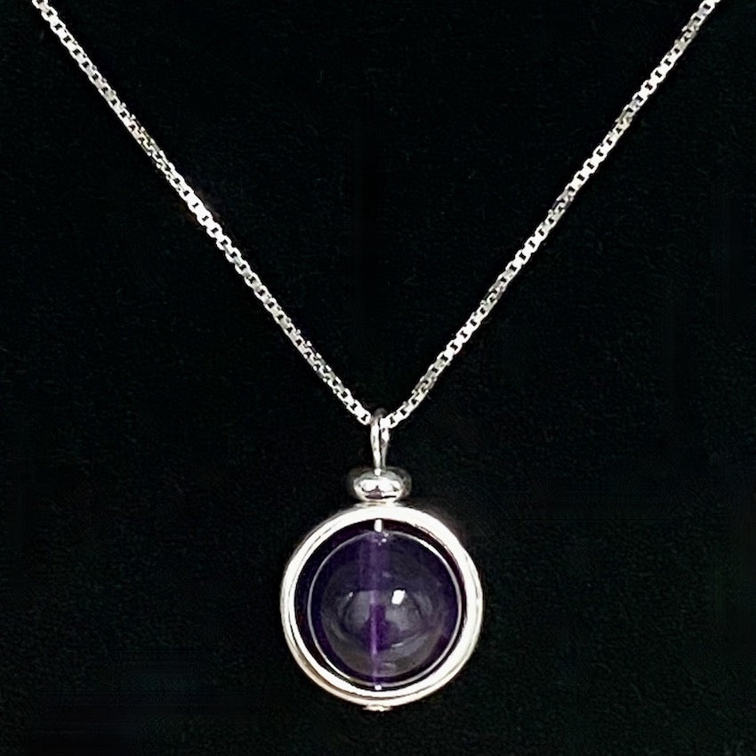 Amethyst Sphere Pendant Necklace | Earth & Soul – Earth And Soul